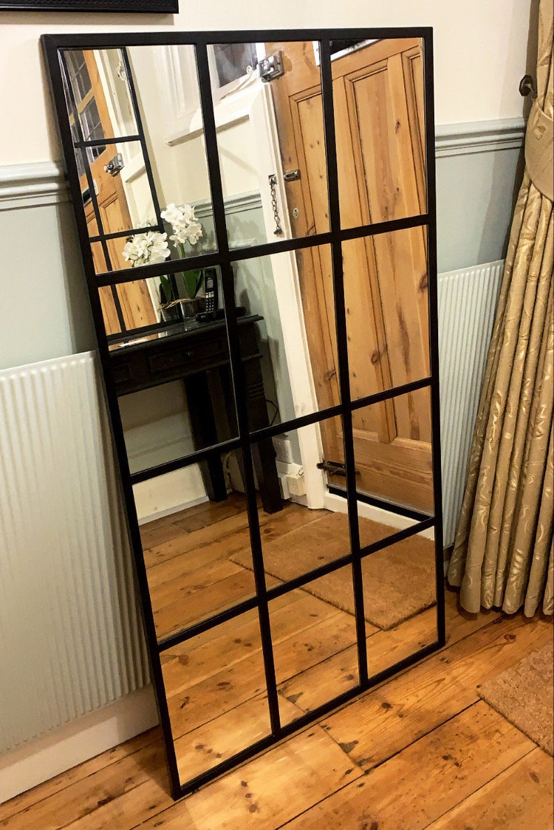 Handmade Industrial Decorative Wooden Window Mirrors | Etsy