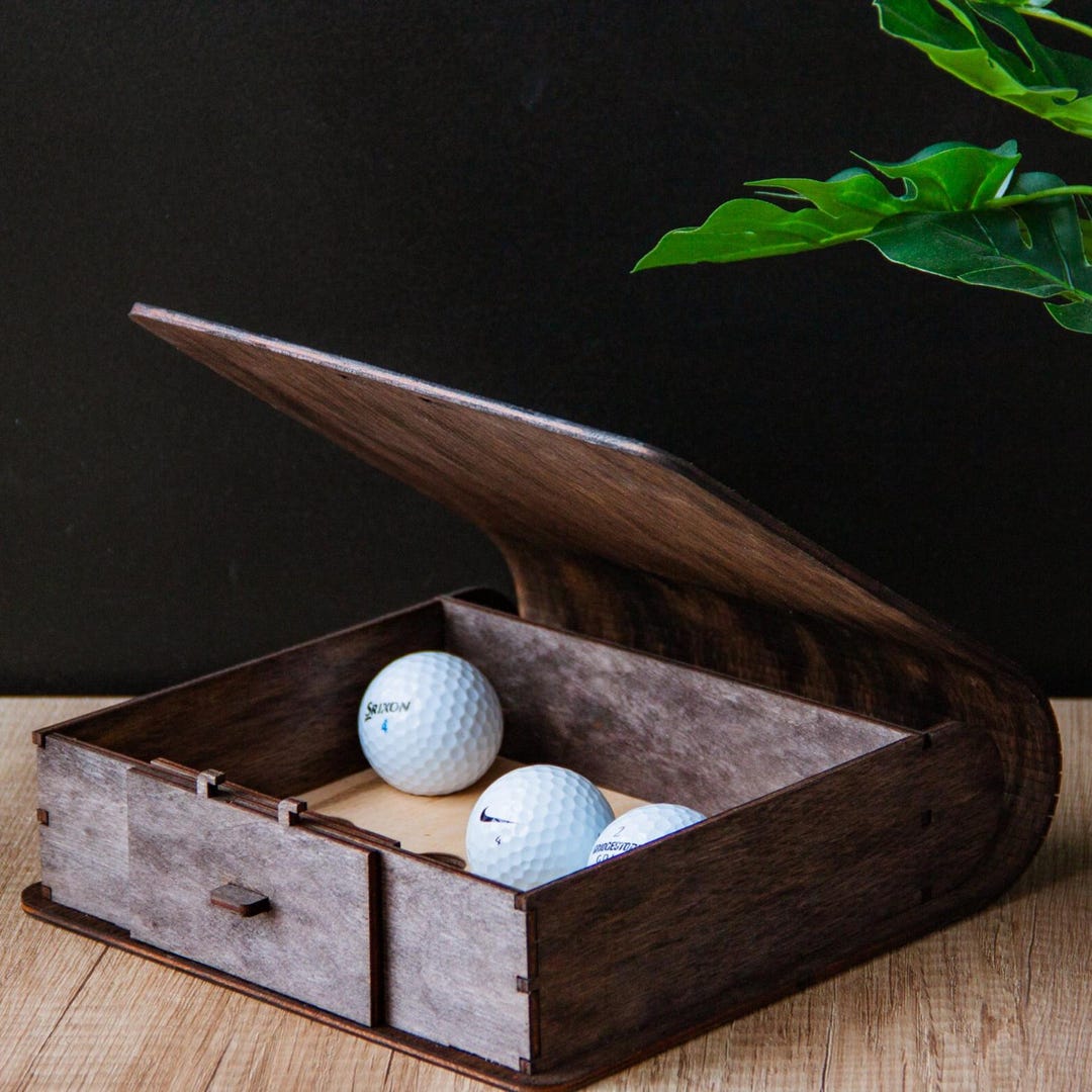Custom Golf Ball Box, Personalized Golf Ball Box, Engraved Golf Ball ...