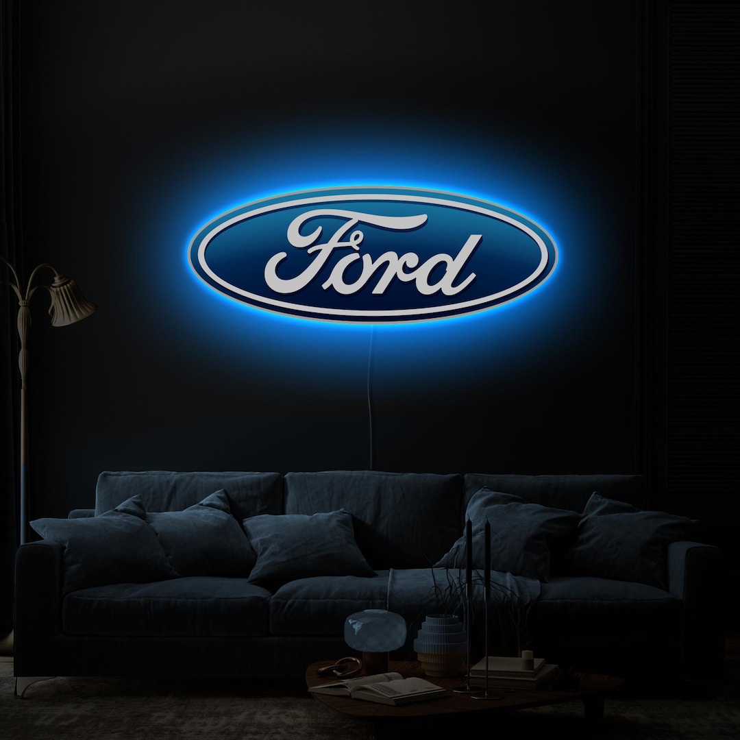 Ford Led Sign, Ford Neon Sign, Ford Logo Sign, Garage Neon Sign, Car ...