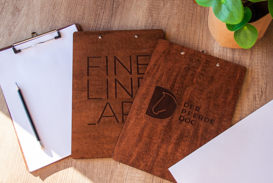 Wood Clipboard Personalized, Engraved Clipboard, Custom Clipboard Logo ...
