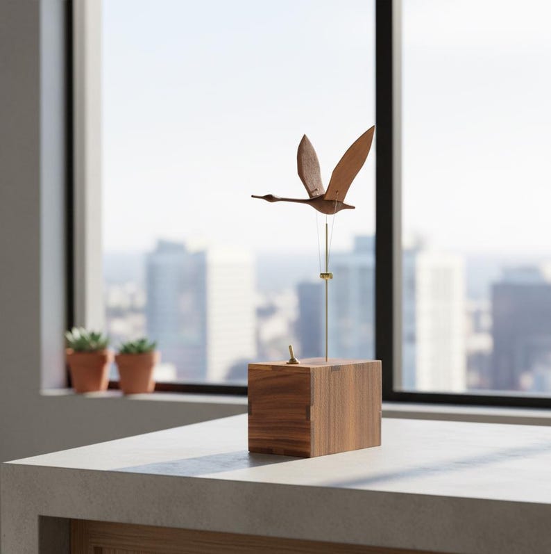 Wooden Bird Automation, Wooden Swan Automata, Wooden Flying Bird ...