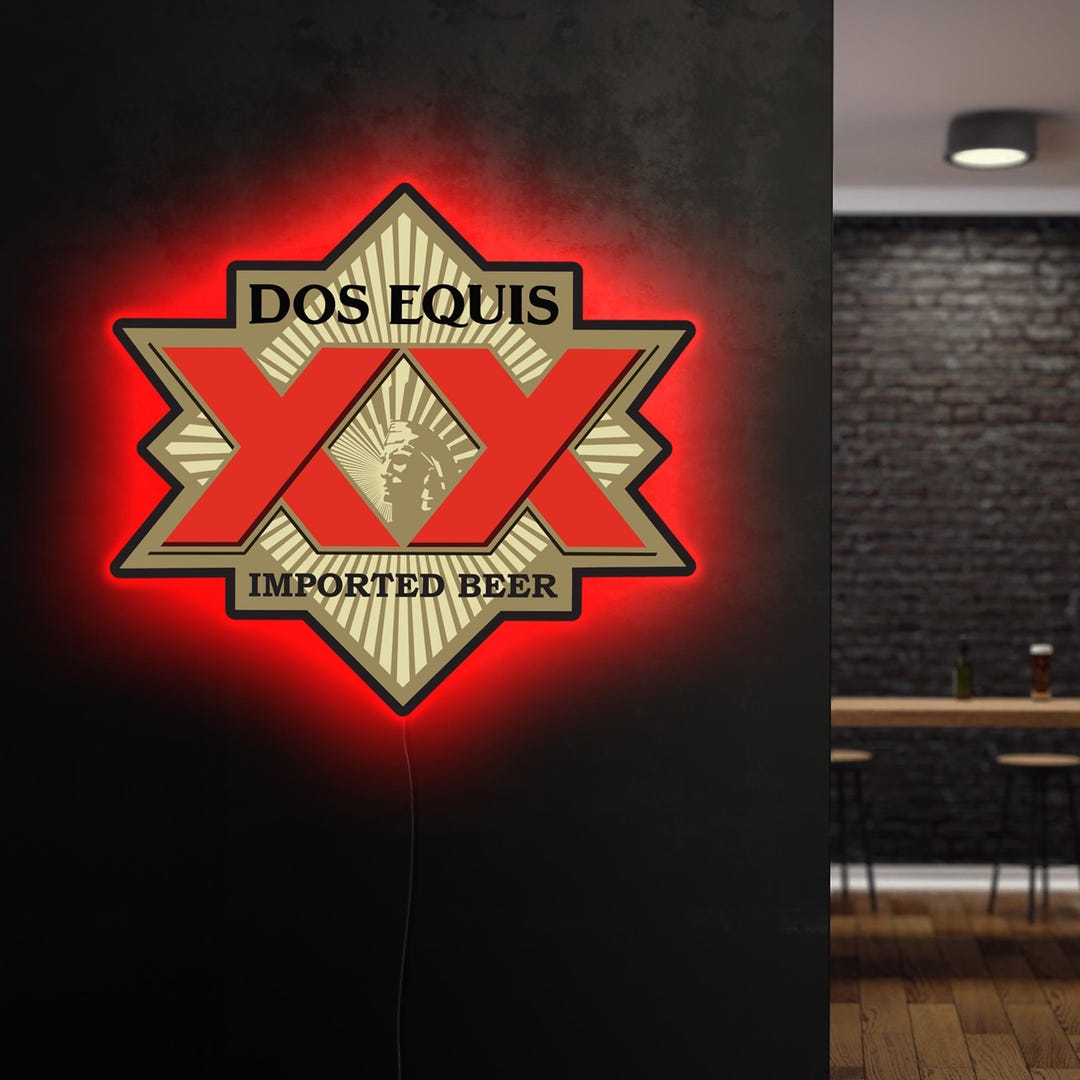 Dos XX Neon Sign, Dos XX Led Sign, Dos XX Light up Sign, Dosxx Logo ...