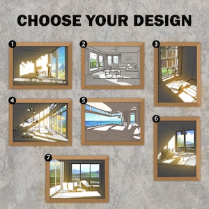 Light Painting Shadow Box, LED Light Sketch Painting, Wall Art Frame ...