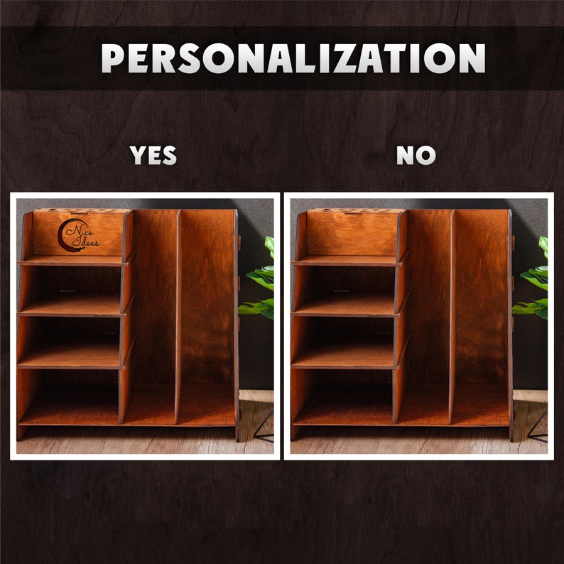 Personalized Desk Organizer Custom Desk Organizer Desk - Etsy