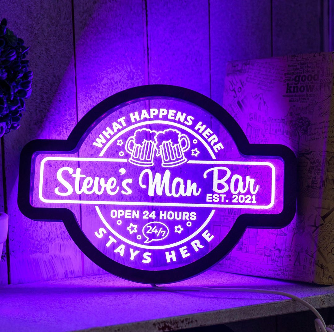 Personalized Bar Neon Sign, Beer Bar Signs, Custom Bar Neon Sign, Bar ...