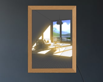 Light Art Painting LED Light and Shadow Painting Frame the - Etsy