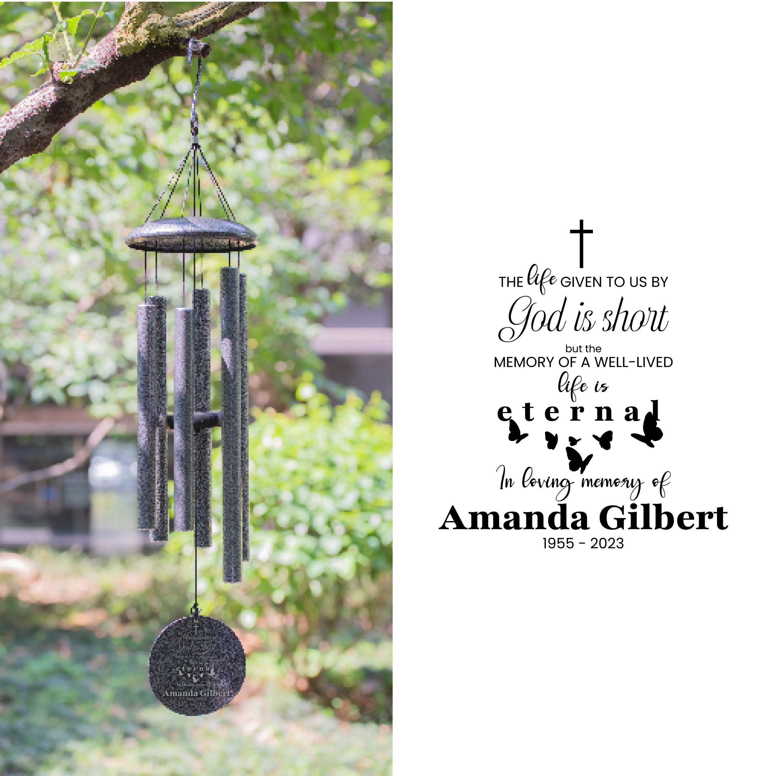 The Life Given to Us by God, Religious Wind Chime, God Wind Chime ...