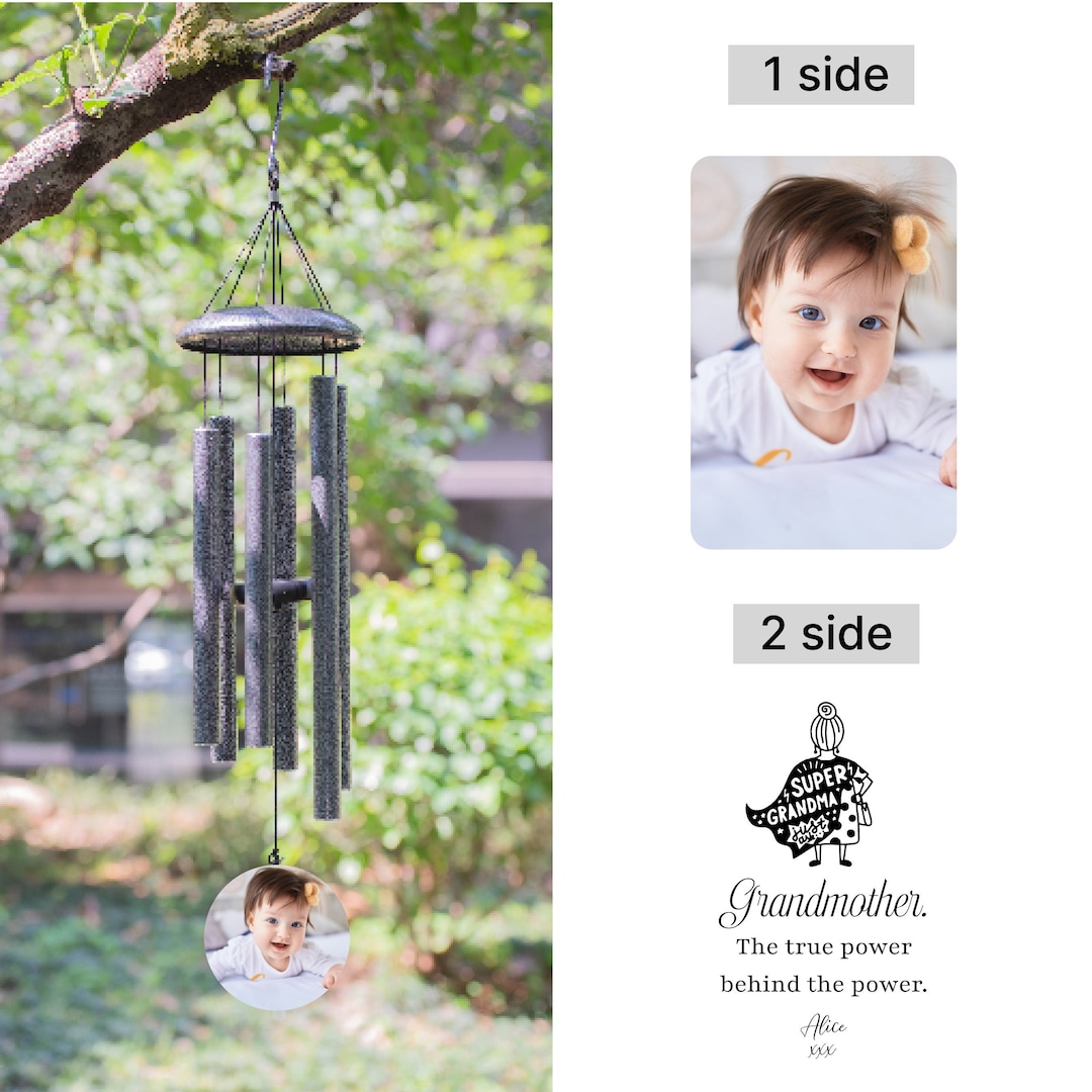 Personalized Wind Chimes for Mom Wind Chimes for Grandma - Etsy
