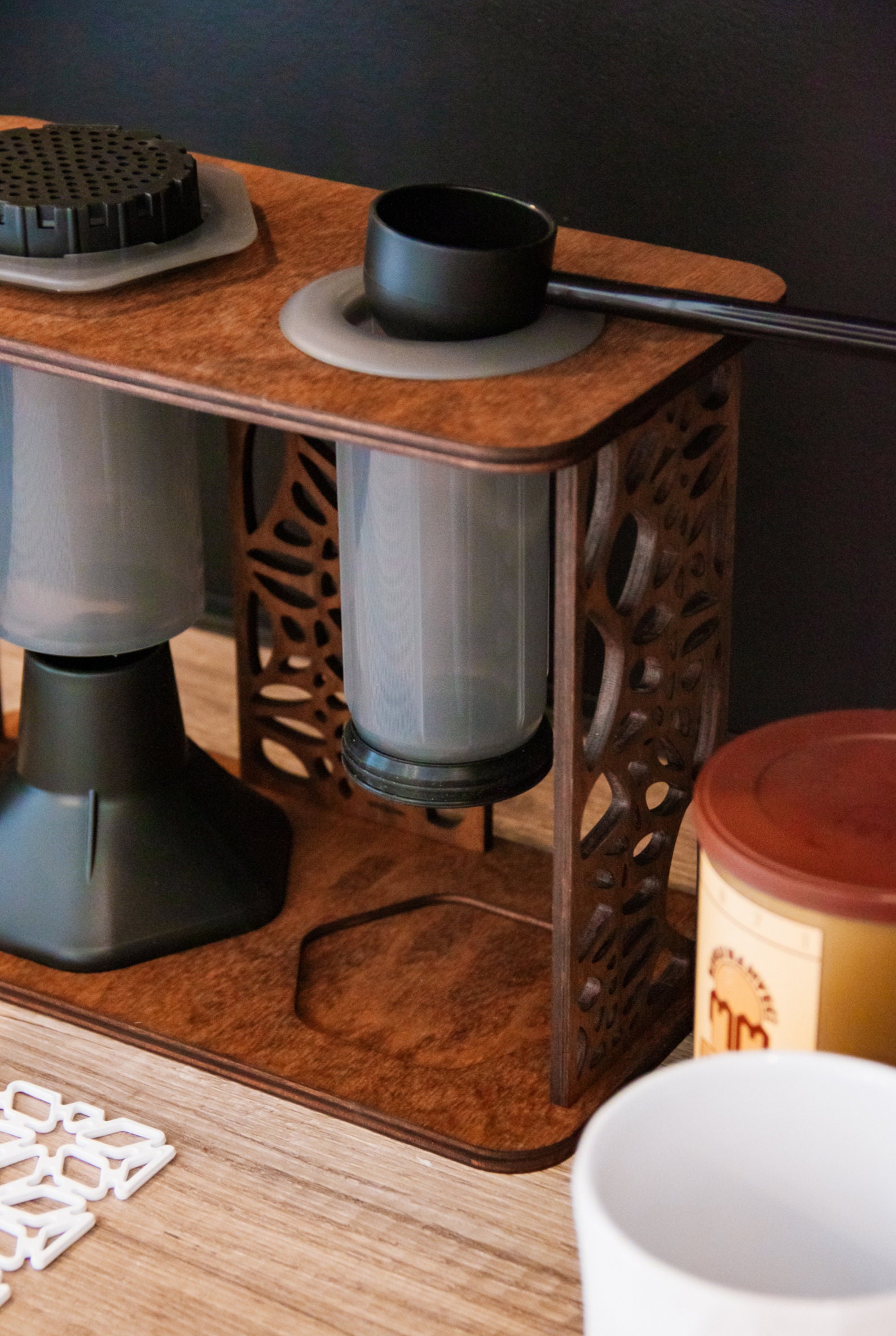 Aeropress Organizer, Aeropress Stand, Coffee Station Organizer ...