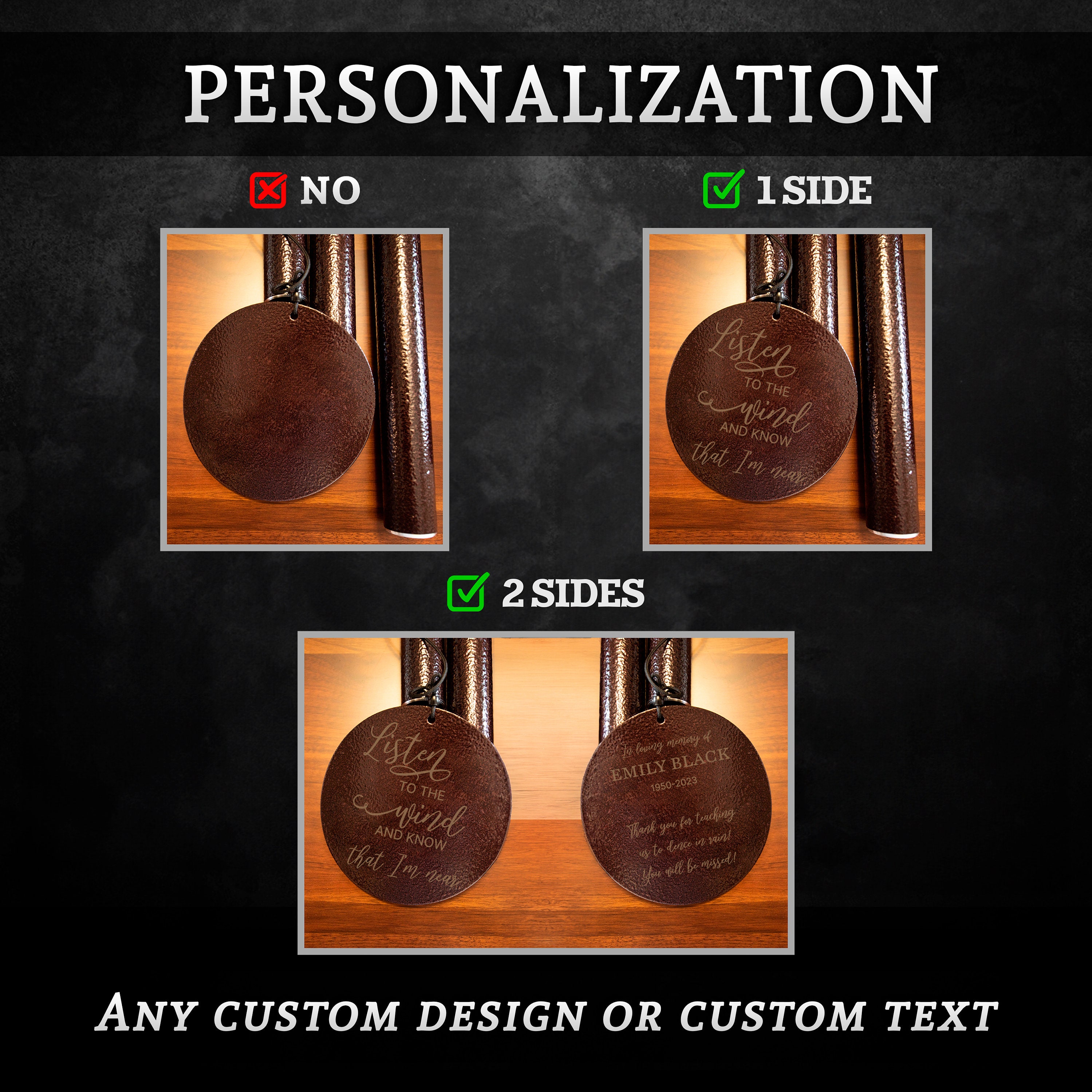 Personalized Wind Chimes Gift Engraved Wind Chimes - Etsy