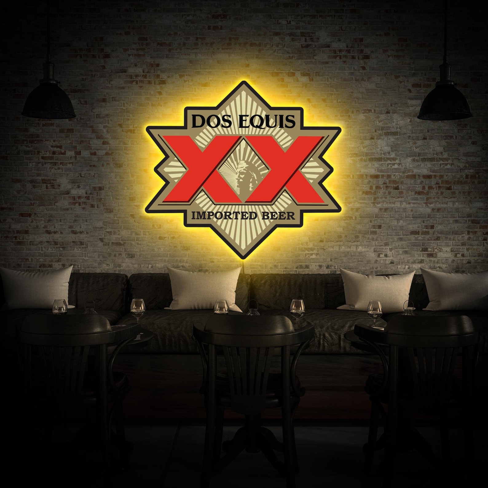 Dos XX Neon Sign, Dos XX Led Sign, Dos XX Light up Sign, Dosxx Logo ...