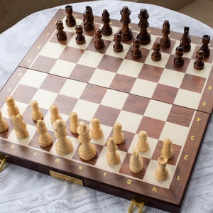Personalized Chess Set With Storage, Custom Chess Set, Engraved Chess ...