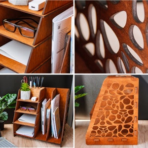 Personalized Desk Organizer, Custom Desk Organizer, Desk Storage ...