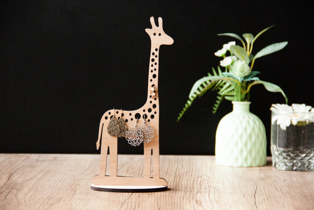 Jewelry Holder Stand, Giraffe Ring Holder, Earring Jewelry Organizer ...