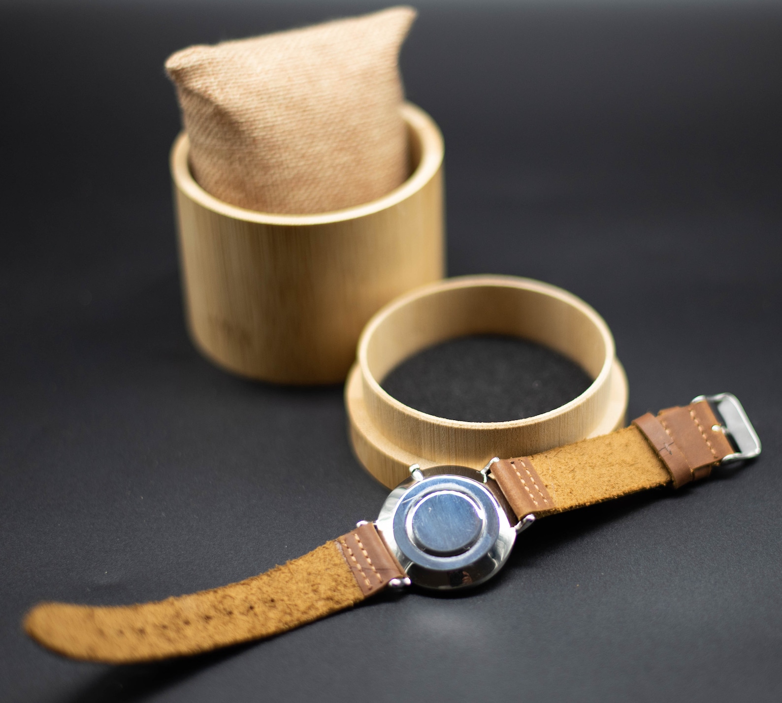 Epoxy Resin Watch, Leather Strap Watch, Custom Watch for Men, Blue ...