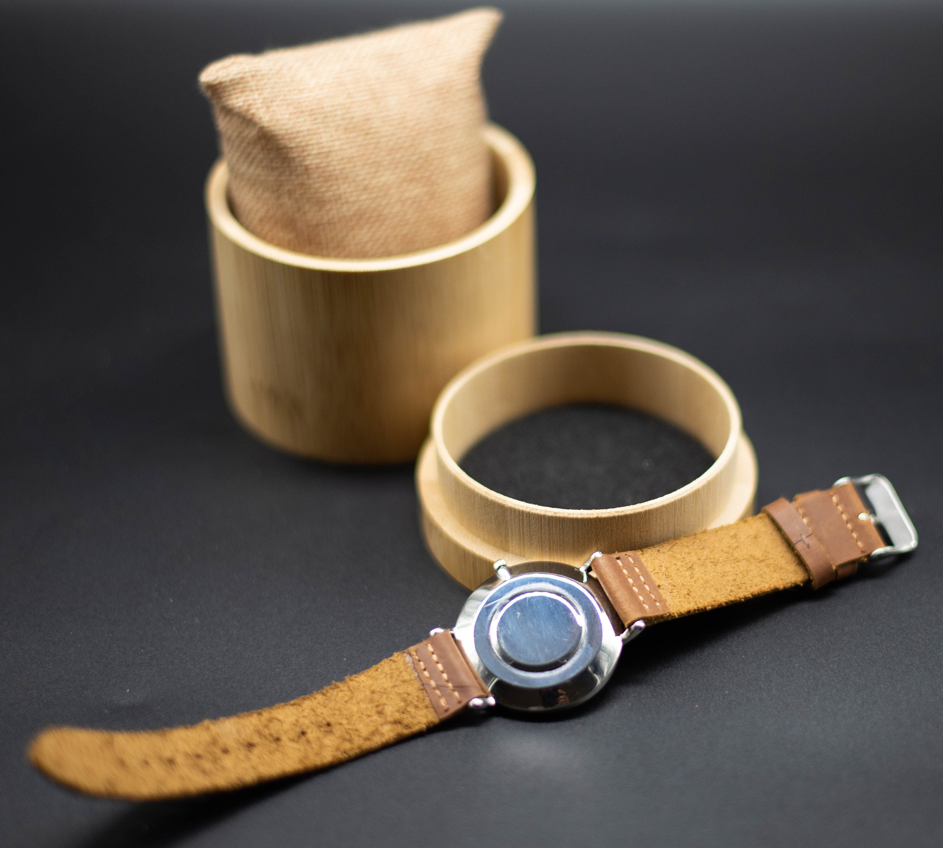 Epoxy Resin Watch, Leather Strap Watch, Custom Watch for Men, Blue ...