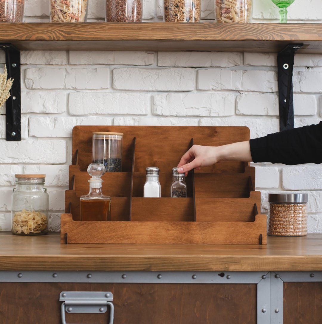 Spice Rack for Countertop, Spice Display Three Tier, Spice Organization ...