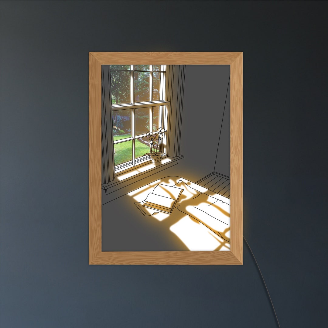 Light Photo Frame, Personalized Light Painting, Decorative Painting ...