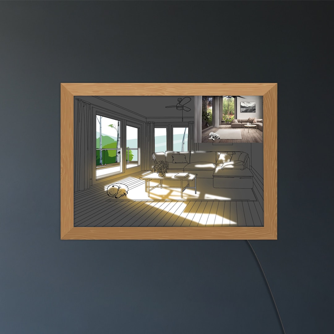 Custom Light Art Painting, Wall Art Frame Light Painting, the Collision ...