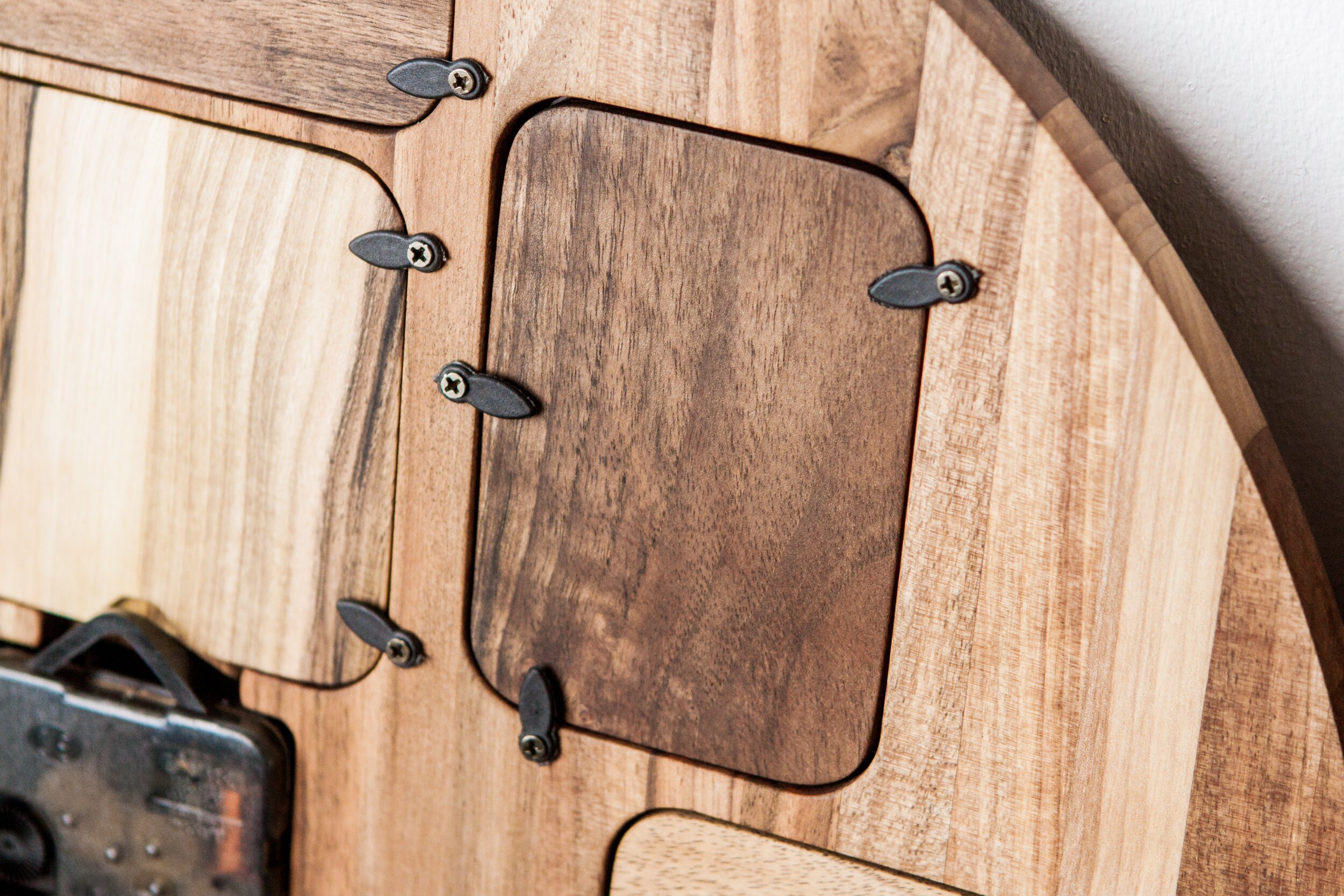 Custom Wall Clock With Photos Wood Wall Clock Unique - Etsy