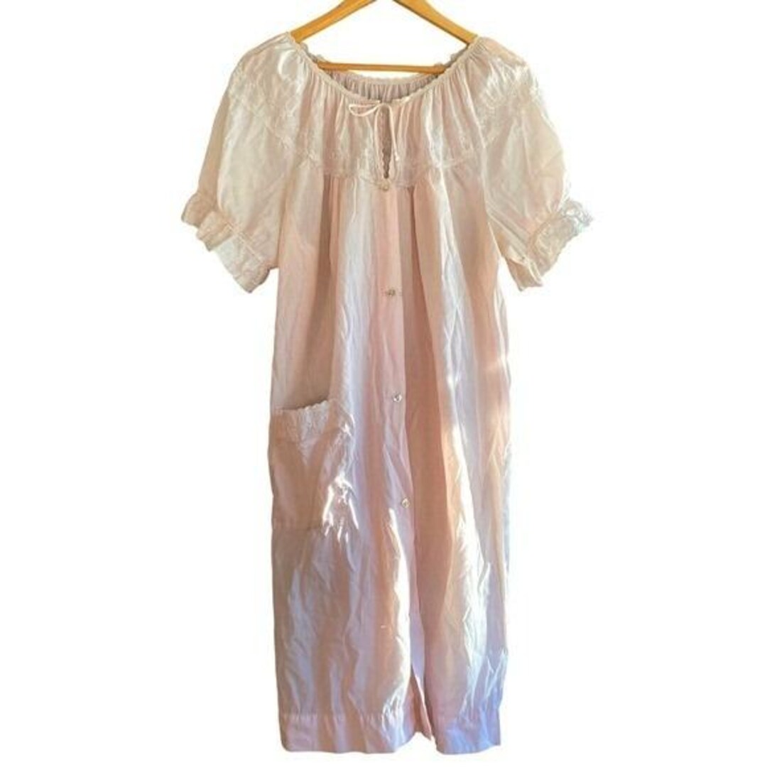 Vintage 1980s Lace Pink Chemise Traditional Nightgown XL Romantic Fem ...