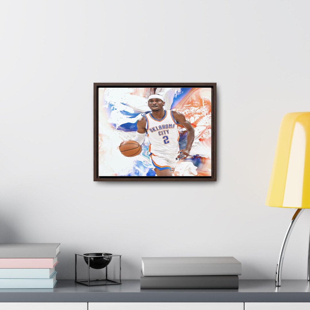 Shai Gilgeous-alexander 'bright Lights' Premium Framed Horizontal ...