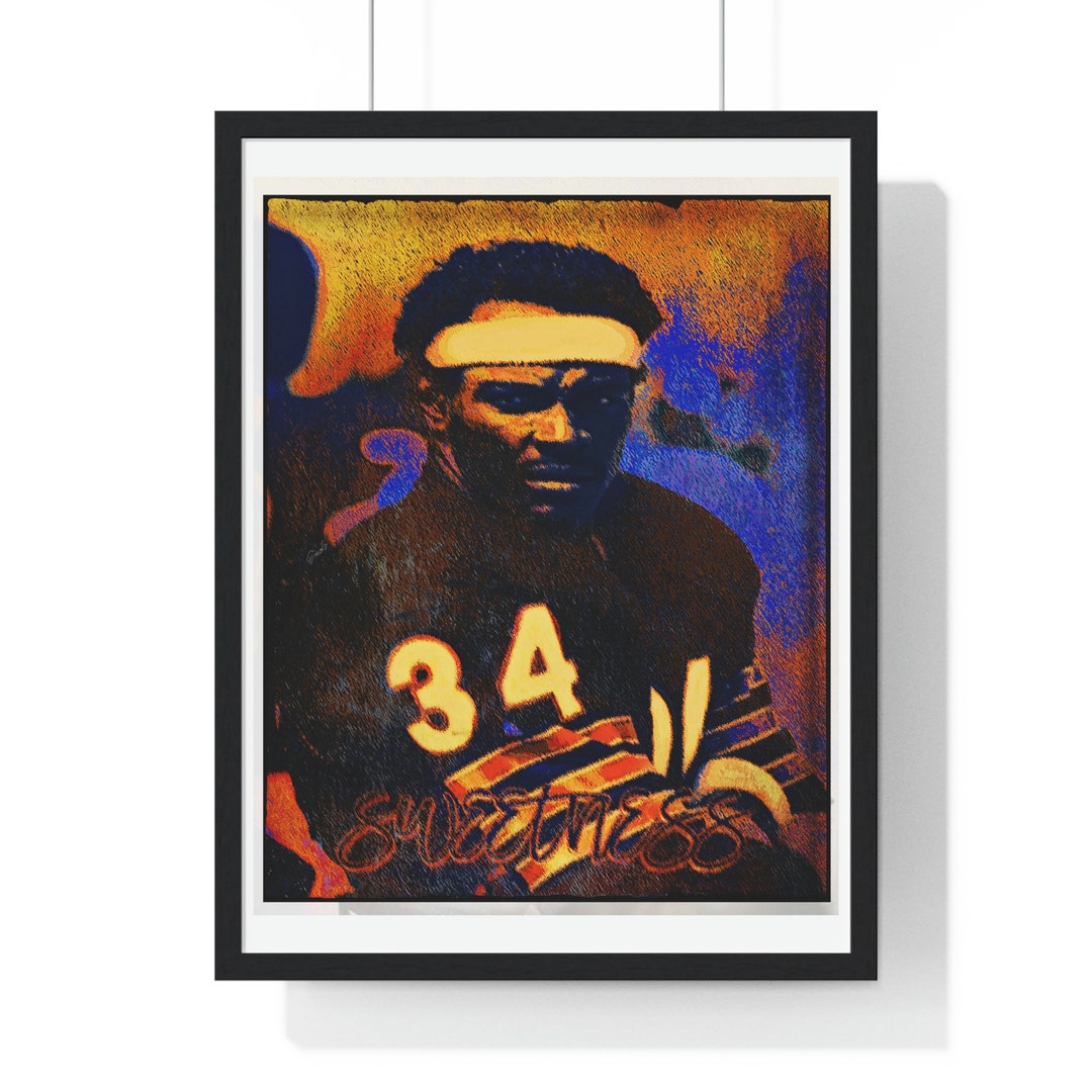 Walter Payton 'sweetness' Premium Framed Vertical Poster - Etsy