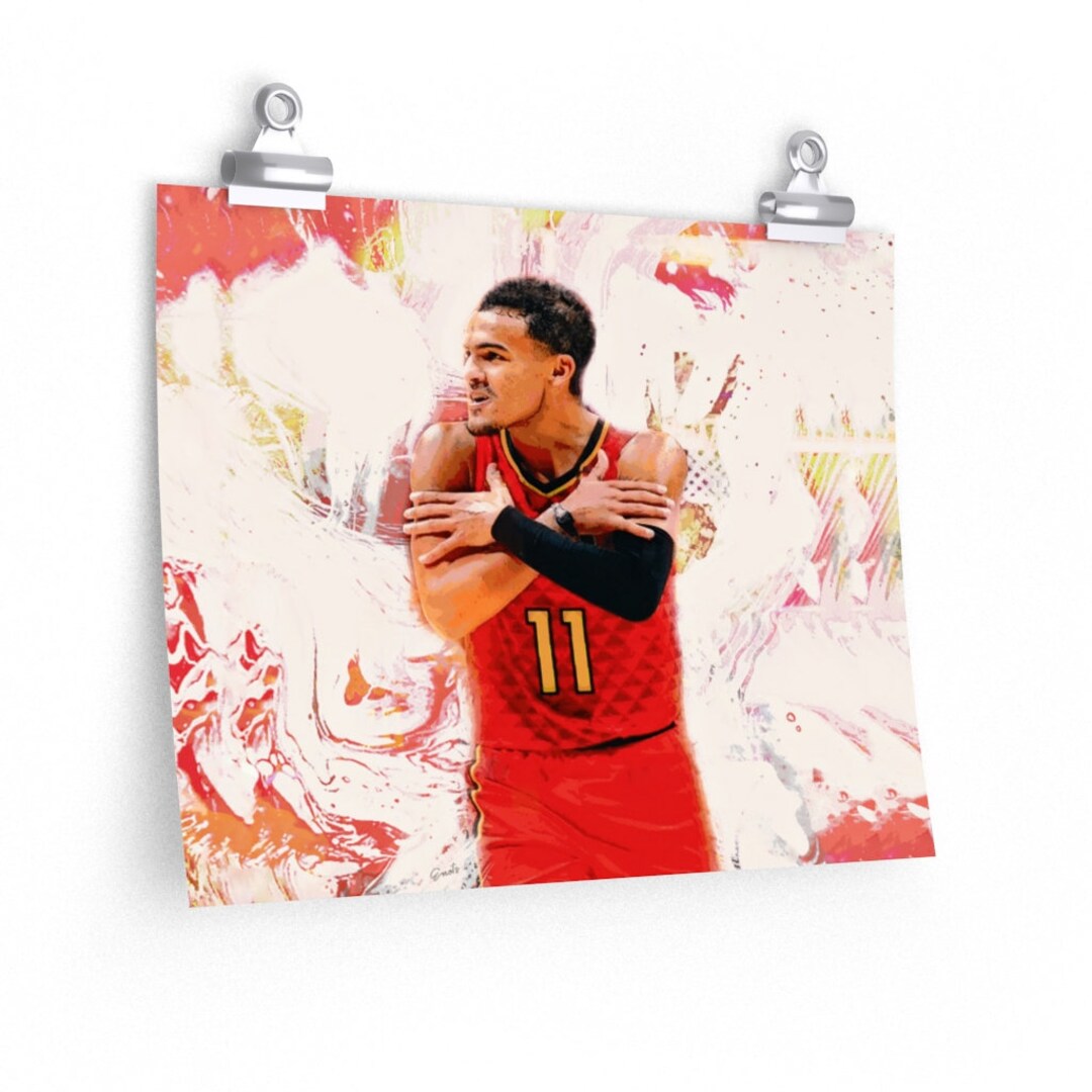 Trae Young 'bright Lights' Premium Matte Horizontal Posters - Etsy