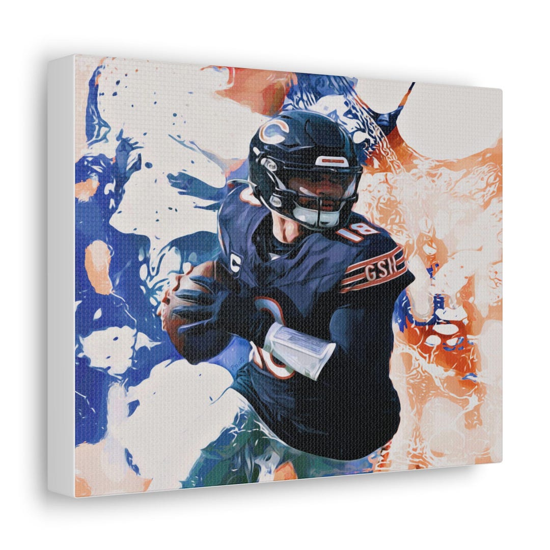 Caleb Williams 'bright Lights' Stretched Canvas Print - Etsy