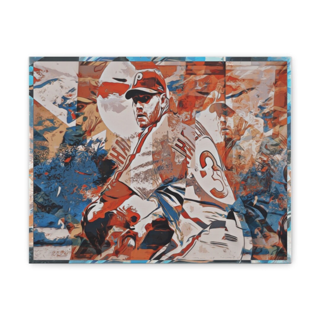 Roy Halladay 'shapes' Stretched Canvas Print - Etsy