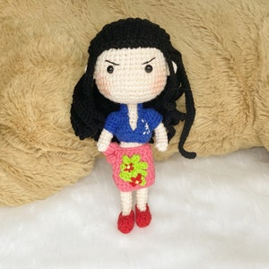 Amigurumi Nico Robin, Crochet Nico Robin, Crochet Robin, Handmade Gift ...
