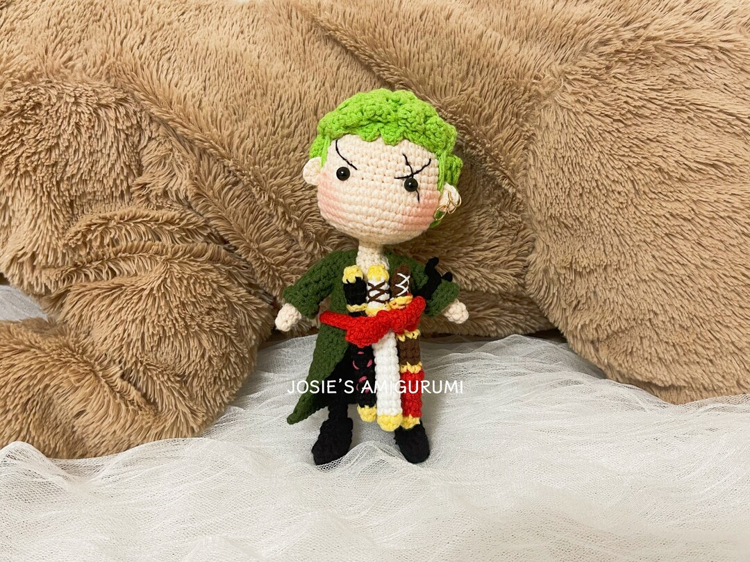 Amigurumi Zoro, Crochet Zoro, Crochet Toy, Handmade Gift, Gift for Kids ...