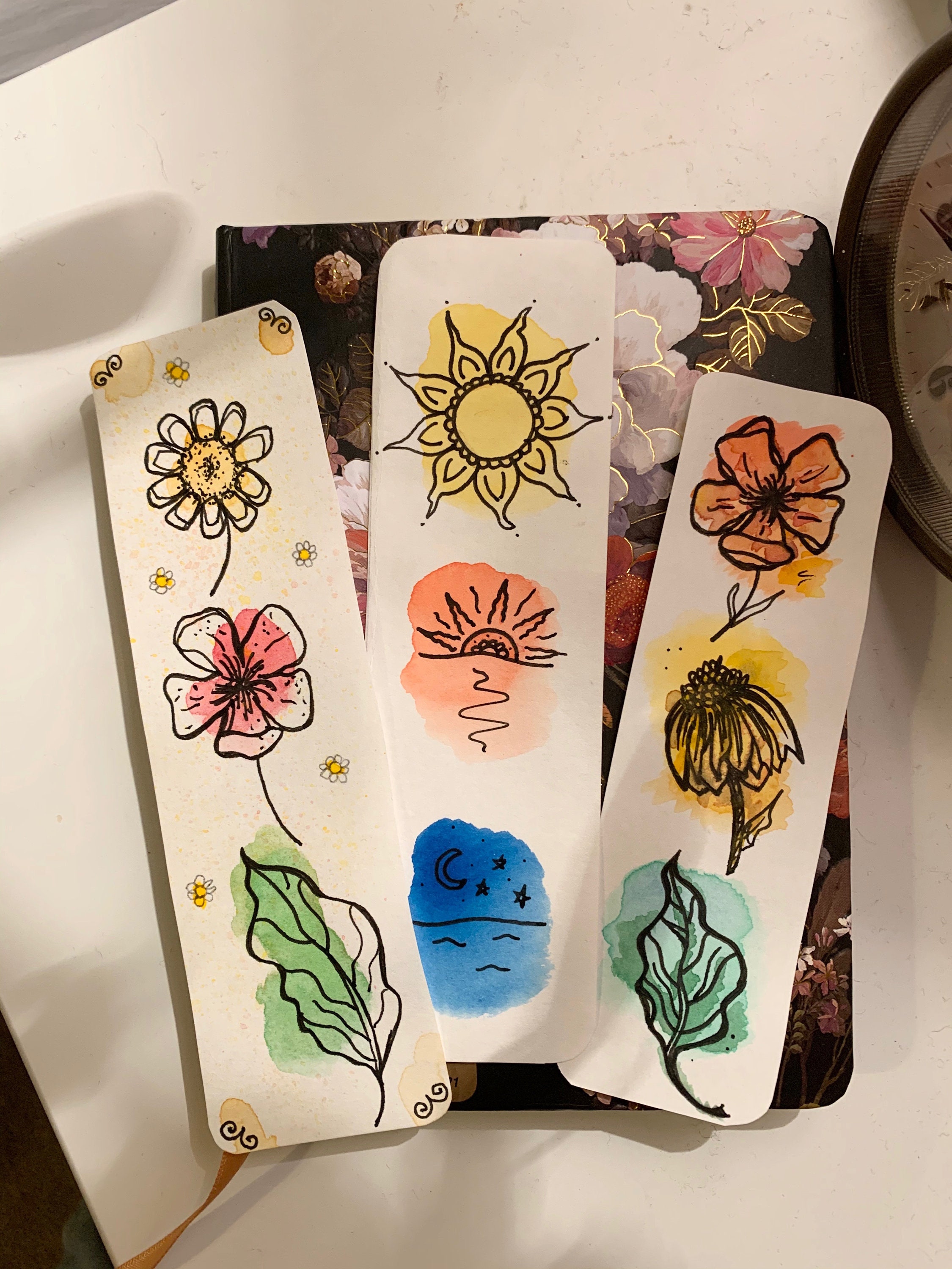 Painting Ink Original hand-painted Bookmarks etna.com.pe