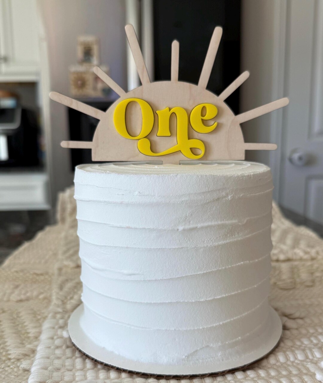 One Cake Topper, Sun Cake Topper, Half Sun Cake Toper, One Birthday ...