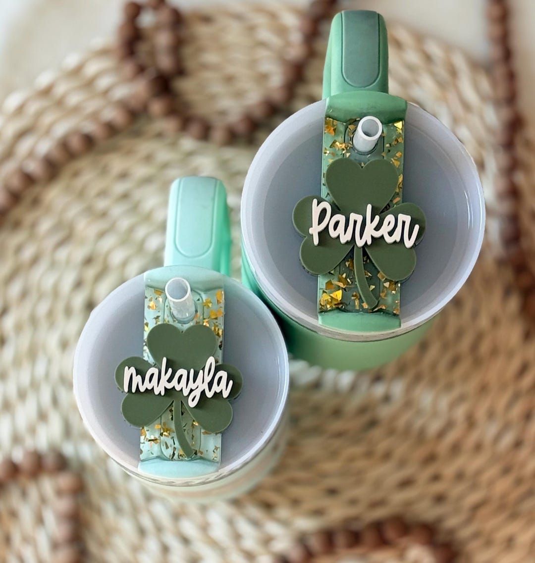 Shamrock Stanley Name Plate, Stanley Tag Tumbler Accessories, Stanley 2 ...