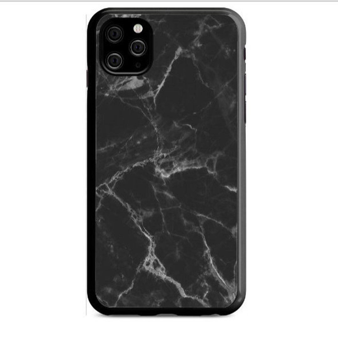 Black Rubber Edge Phone Case - Etsy