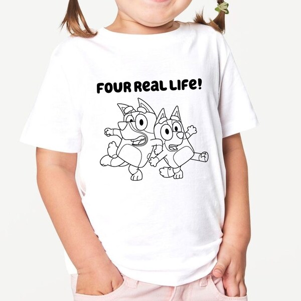 Four Real Life Bluey Birthday - Etsy
