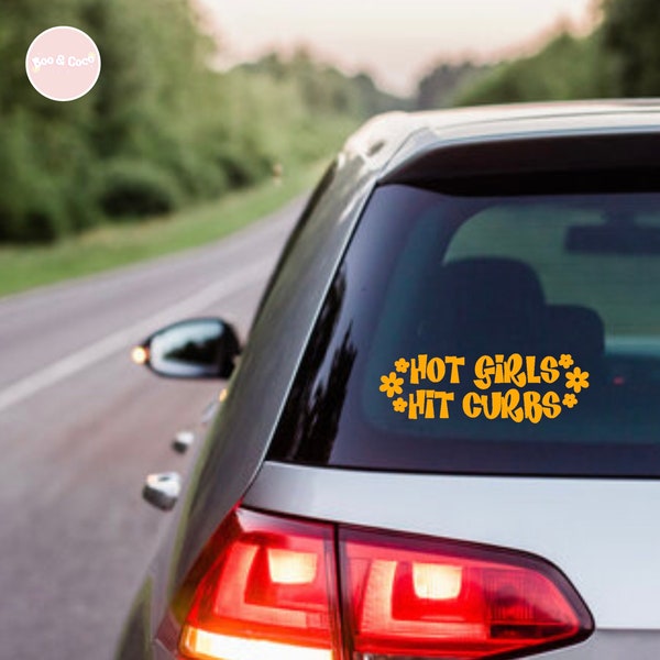 Hot Girls Hit the Curb Bumper Stickers - Etsy UK