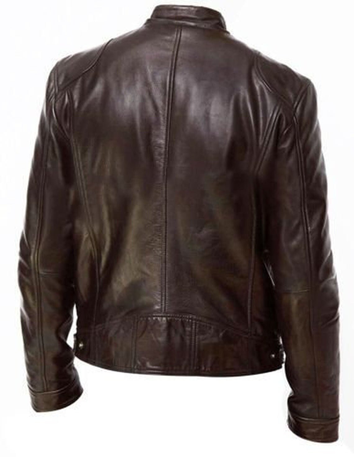 Ravishing Handmade Brown Zipper Real Leather Customize Men - Etsy