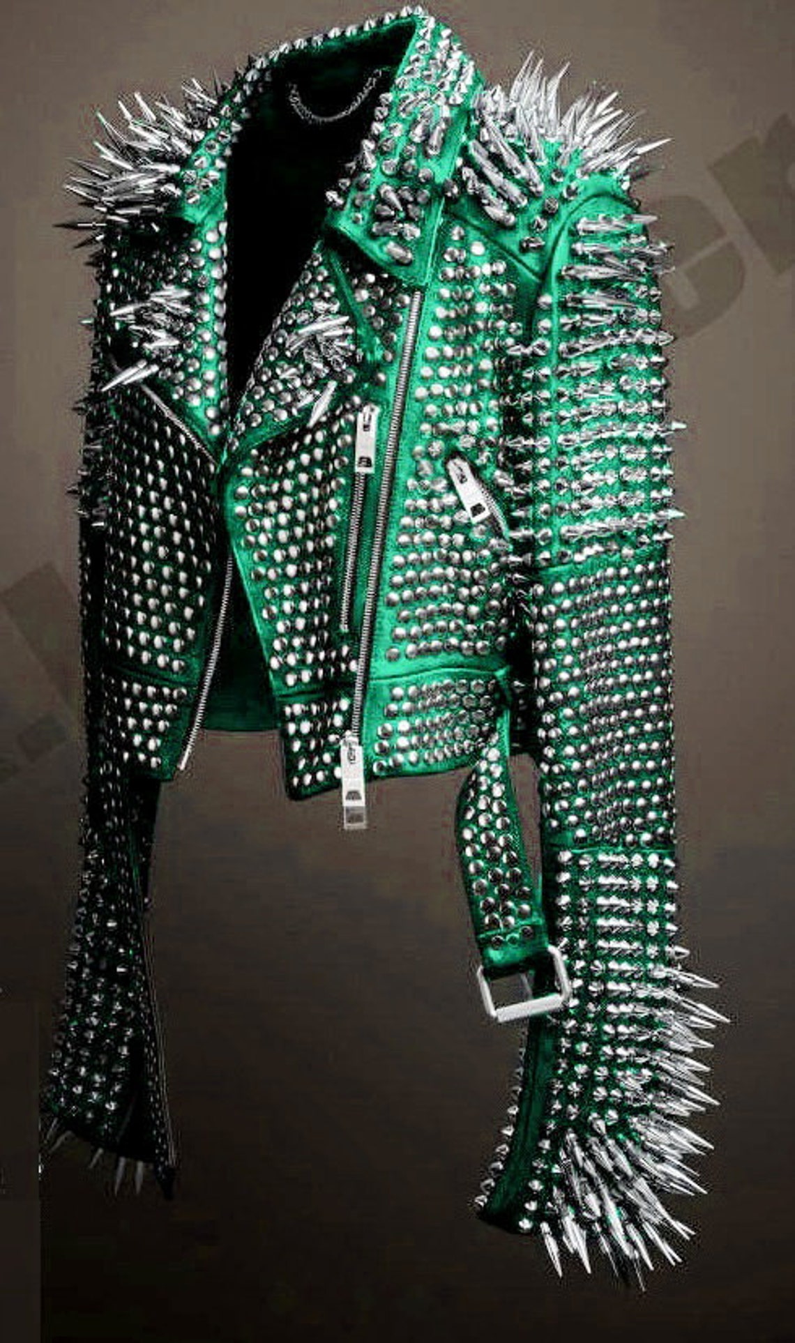 Made to Hand Extreme Long Spike Stud Jacket for Men - Etsy