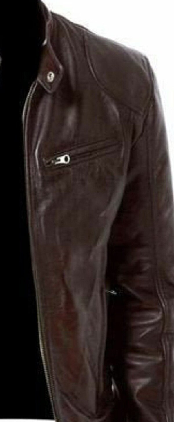 Ravishing Handmade Brown Zipper Real Leather Customize Men - Etsy