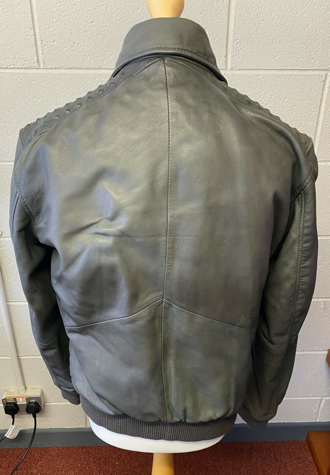 Made to Hand Gray Color Rib Waist Cuffs Genuine Leather Men - Etsy