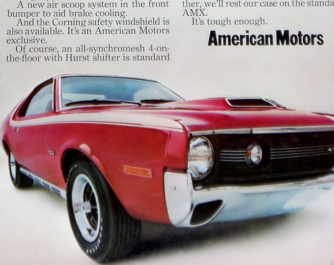 1970 AMC AMX AD vintage / Original Magazine Advertisement - Etsy
