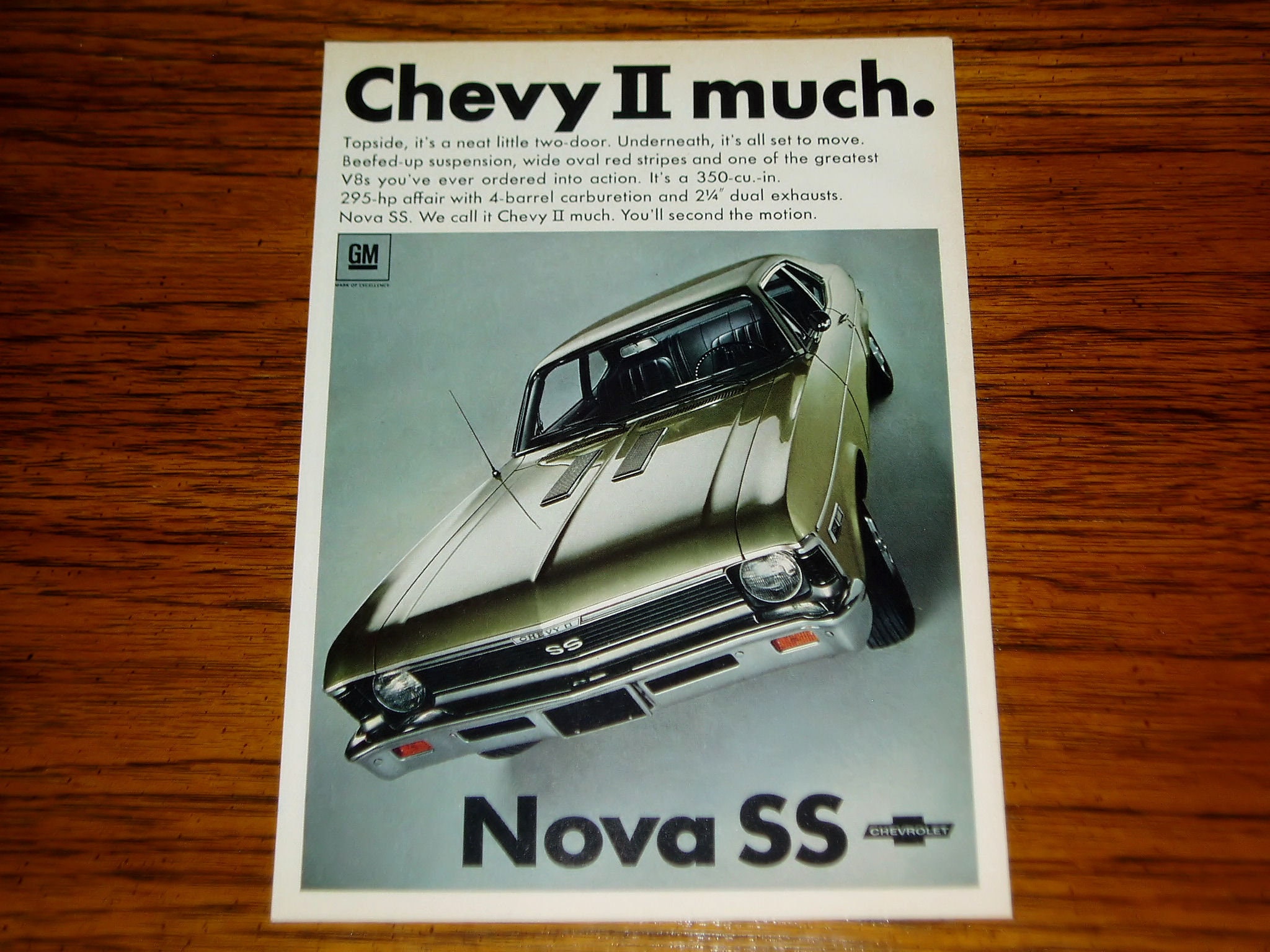 1968 CHEVROLET NOVA Ss Ad *vintage/original Magazine Advertisement ...