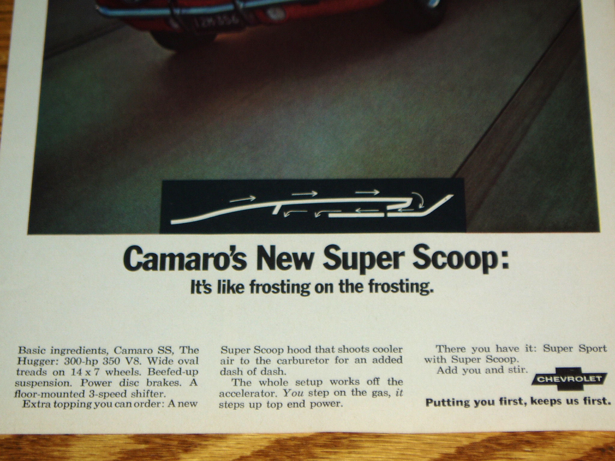 1969 CHEVROLET CAMARO AD * Vintage/original Magazine Advertisement *ss ...