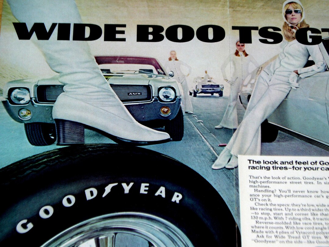 1969 AMC AMX Goodyear Tire AD - Vintage Original Magazine Advertisement ...