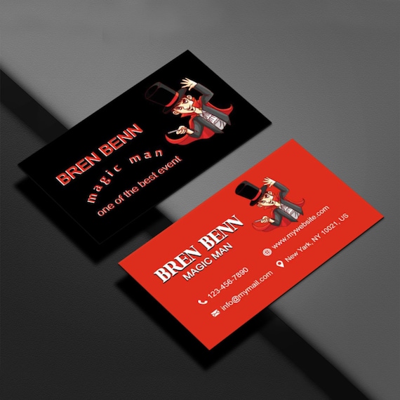 Magician Business Cards Design