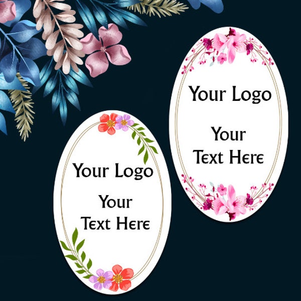 Oval Labels - Etsy