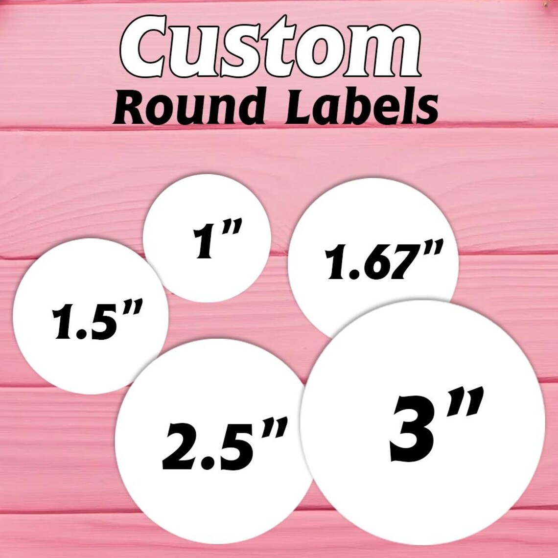 Custom Round Stickers, Personalized Round Labels, Custom Printed Logo ...