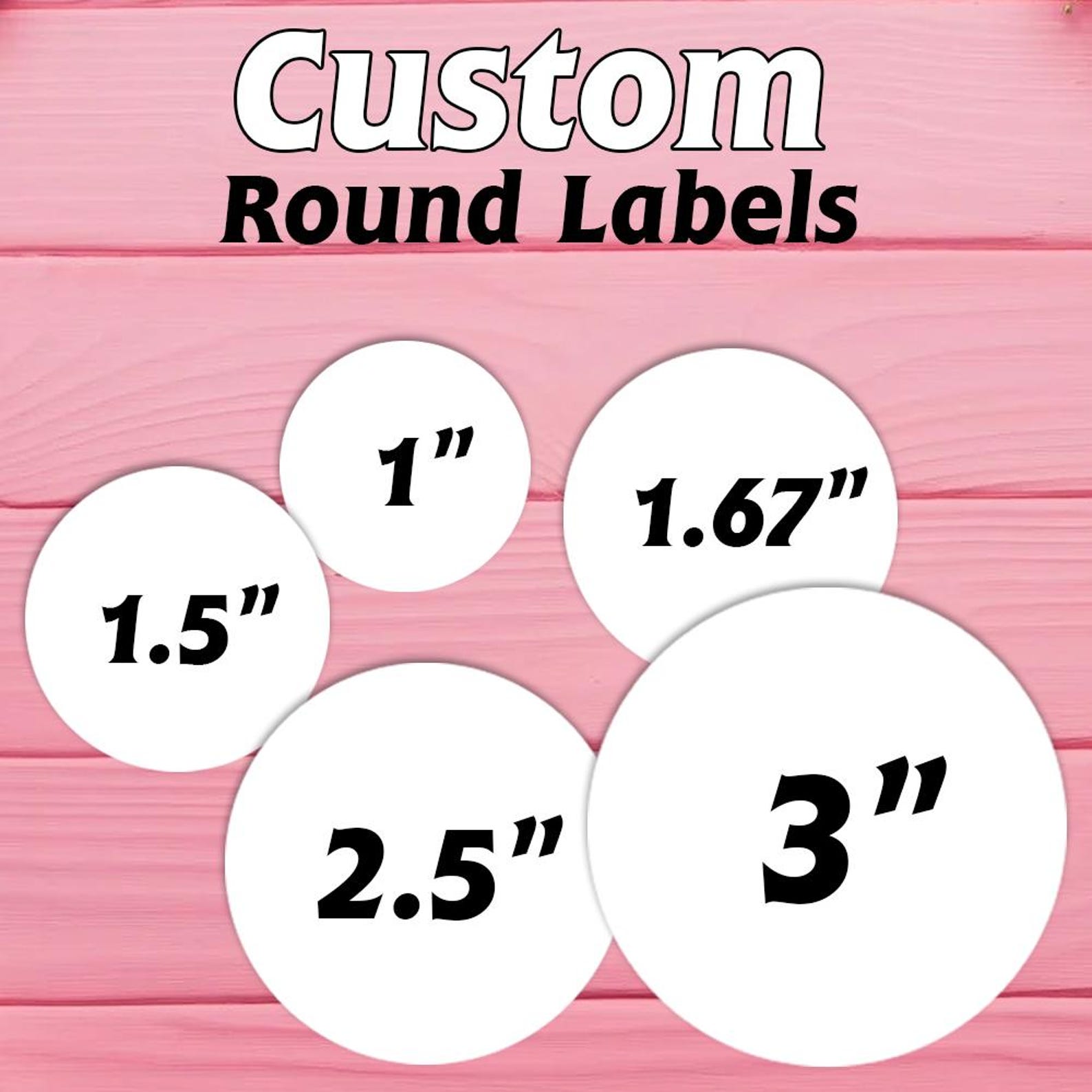 Custom Round Stickers, Personalized Round Labels, Custom Printed Logo ...
